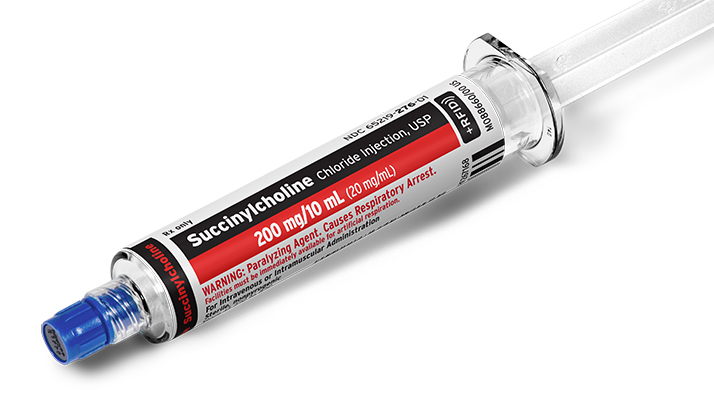 Succinylcholine Chloride Injection, USP, 200 mg per 10 mL
